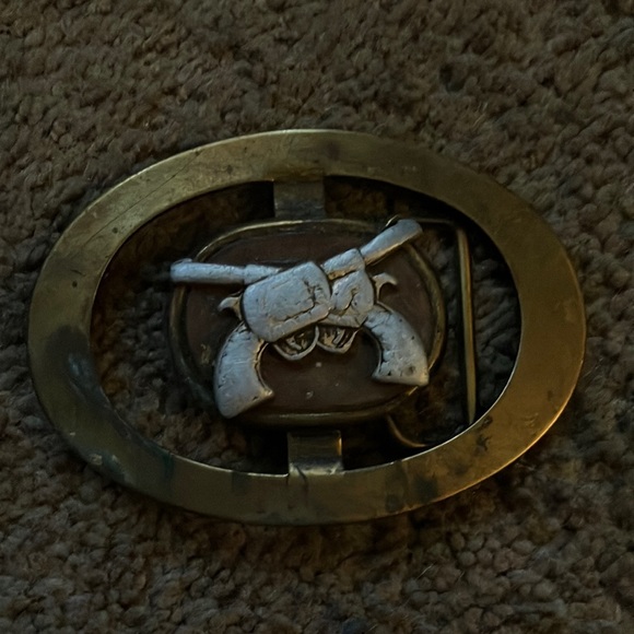 Accessories | Vintage Belt Buckle Guns Worn Look | Poshmark